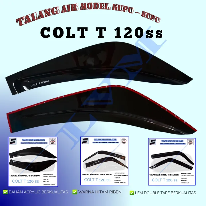 Talang air mobil Colt T 120 ss KUPU KUPU, CEMBUNG SLIM , Bahan acrylic ...
