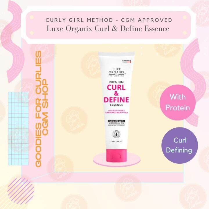 Luxe Organic Premium Keratin Curl & Define Essence 120ml CGM Approved ...