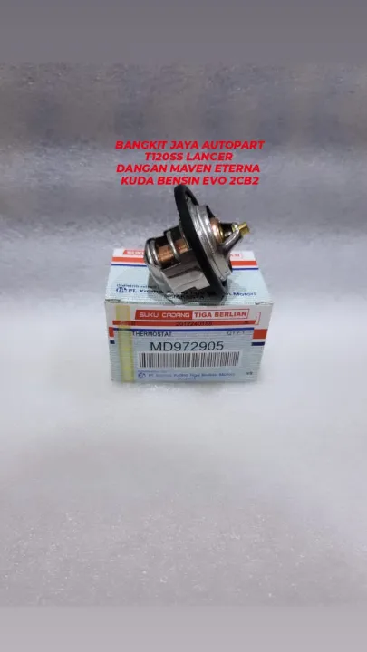 THERMOSTAT T120SS ETERNA KUDA BENSIN 1.6CC LANCER EVO 3 MD972905 | Lazada Indonesia