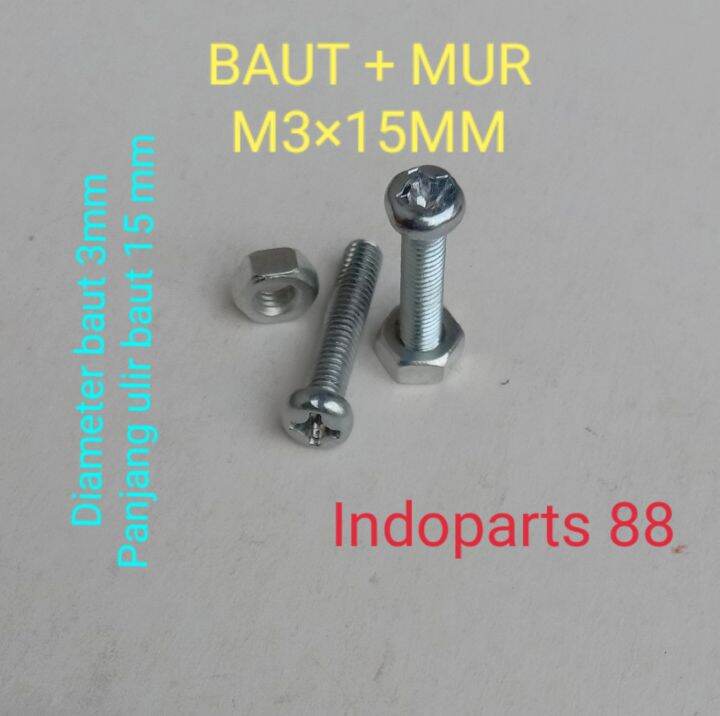(10 SET ) BAUT + MUR M3 × 15MM BAUT 3MM×15MM BAUT TRANSISTOR TOSHIBA ...