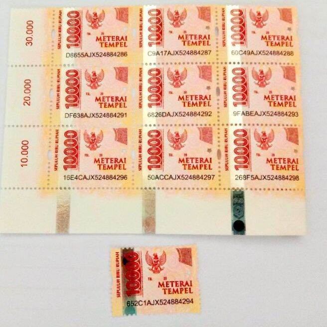 materai original 10 rb - 1 pcs | Lazada Indonesia