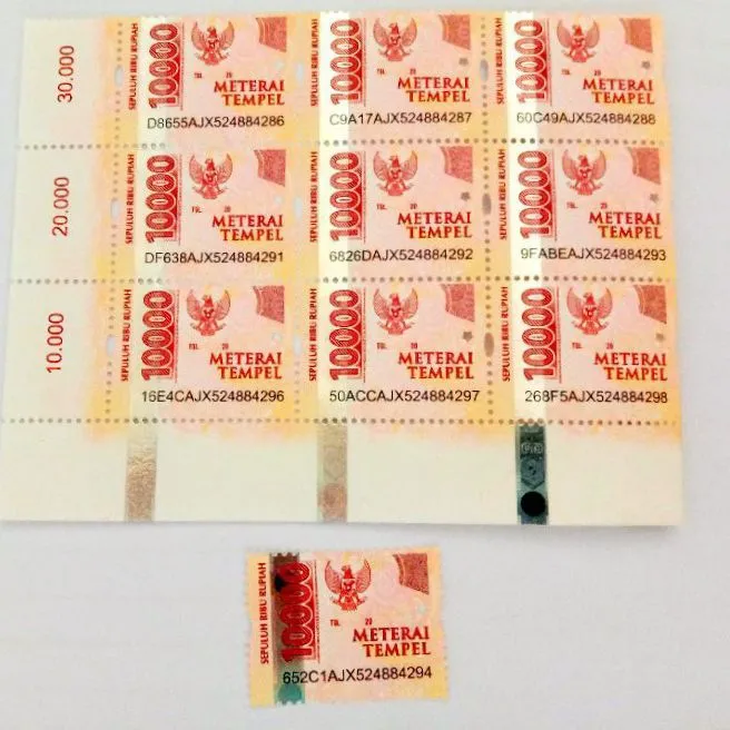 materai original 10 rb - 1 pcs | Lazada Indonesia