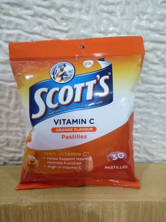 SCOTT'S Vitamin C Pastilles (30 pastilles) -helps support healthy ...