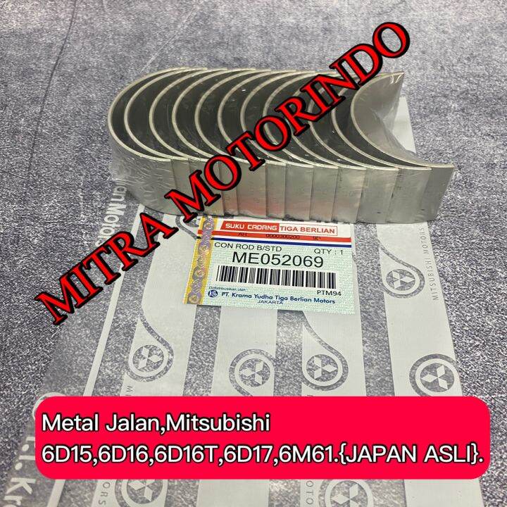 Metal jalan-con rod bearing mitsubishi 6D15,6D16,6D16T,6D17,6M61 asli ...