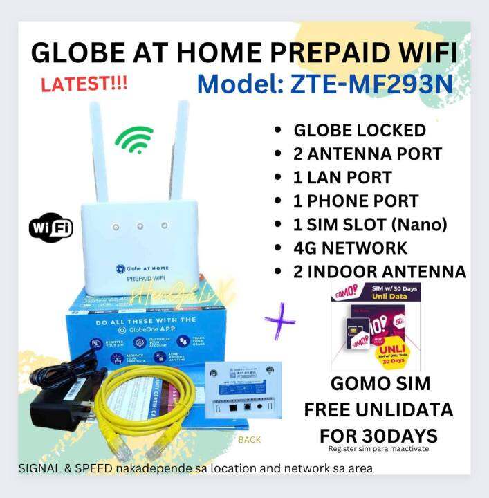 MF293N GLOBE AT HOME PREPAID WIFI FREE 50GB GLOBE LOCK | Lazada PH