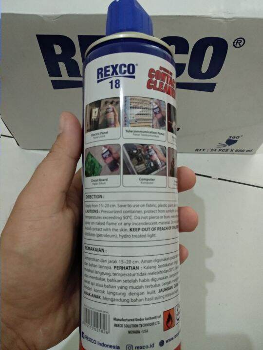 Rexco 18 Contact Cleaner 500ml / Pembersih Komponen Elektronik Isi ...
