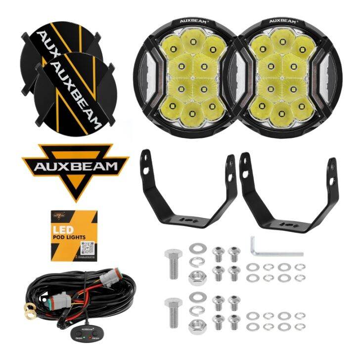 ไฟขับรถ LED 5นิ้วรอบ172W Hyper ไฟสปอตทำงานสปอร์ตไลท์สีขาวฝักกับสองด้าน ...
