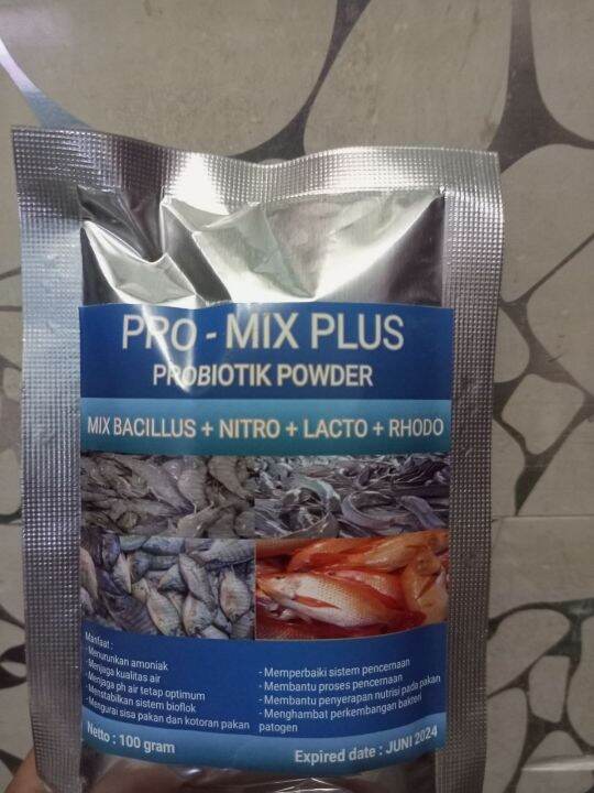 Probiotik promix plus 100 gram / probiotik bioflok / kolam bioflok ...