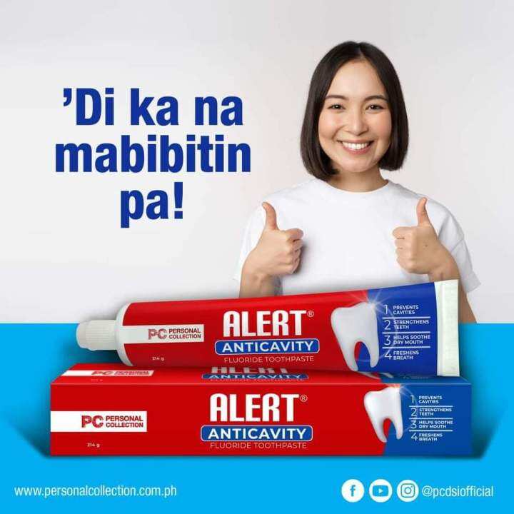 PC ALERT ANTICAVITY TOOTHPASTE 214G | Lazada PH