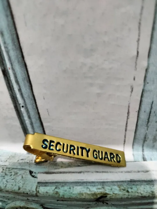 Security guard necktie clip WORDS | Lazada PH