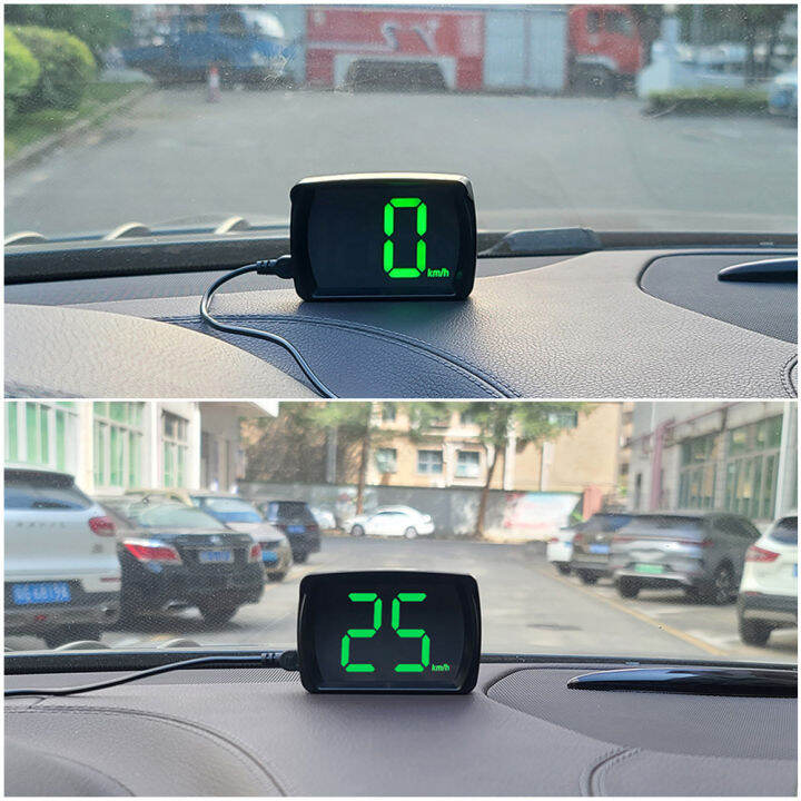 ส่งจากไทยGPS HUD จอแสดงความเร็ว มาตรวัดความเร็ว จอแสดงผล HD LED สำหรับรถบรรทุก รถยนต์ รถ ...