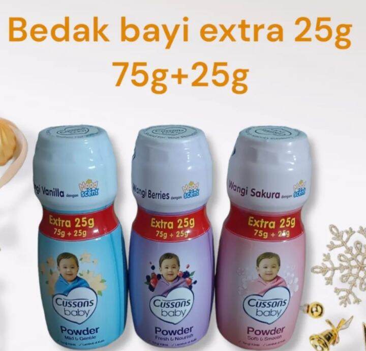 cusson baby powder 75g+25g | Lazada Indonesia