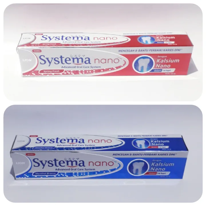 Pasta Gigi SYSTEMA NANO Menthol Breeze / Spring Fresh | Lazada Indonesia