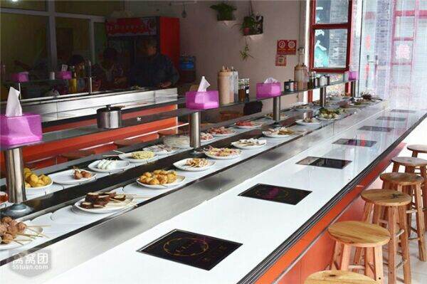 Rotating Small Hot Pot Rotary Hot Pot Equipment Self-Service Rotating ...