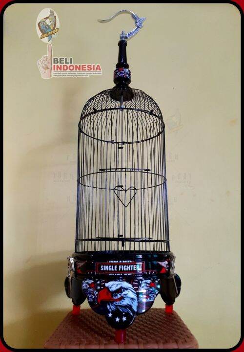 SANGKAR HELOPET PLECI MINI kandang burung mini tebok pvc motif Eagle ...