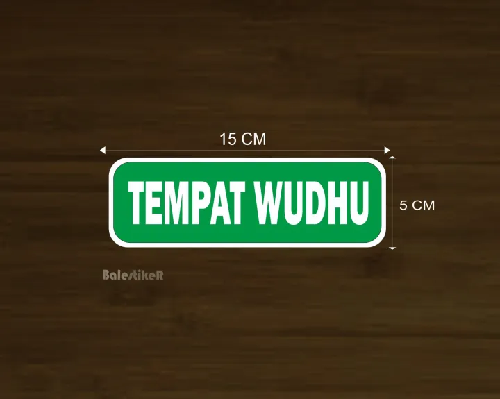 stiker TEMPAT WUDHU sticker | Lazada Indonesia