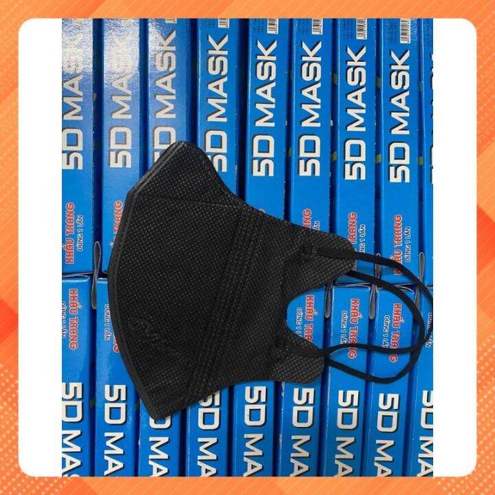 KHẨU TRANG 5D MASK MÀU ĐEN (SET 30 CÁI) | Lazada.vn