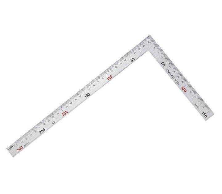 L-Type Square Stainless Steel 90 Degree Angle Metric Try Mitre Ruler ...