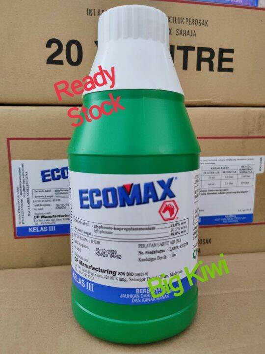 Ecomax 1L 杀草剂 - Racun Rumput Rumpai Glyphosate isopropylamonium 41% ...
