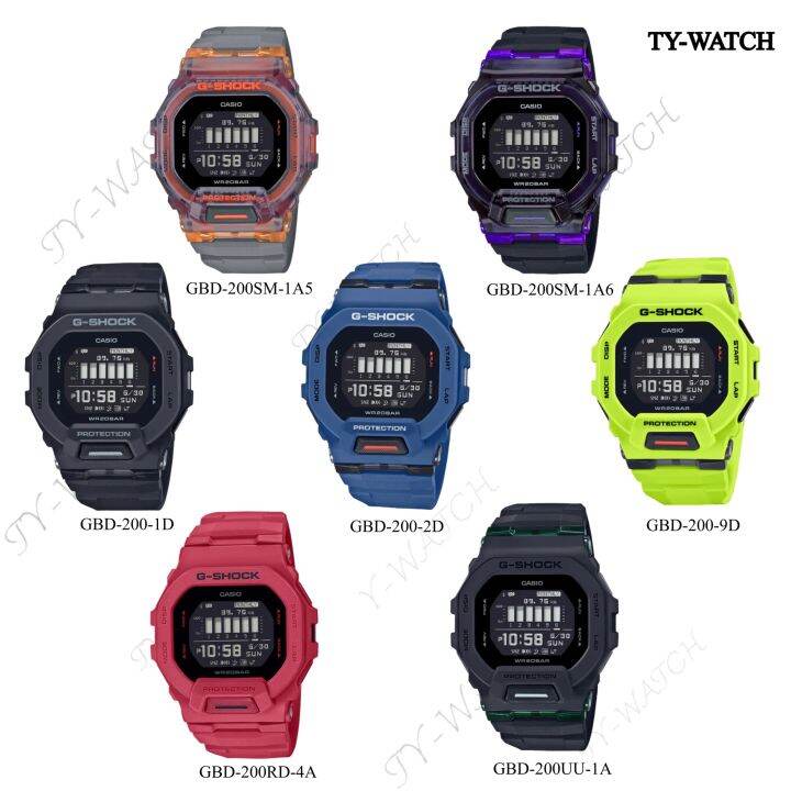 CASIO G-Shock รุ่น GBD-200-1D,GBD-200-2D,GBD-200-9D,GBD-200UU-1D,GBD ...