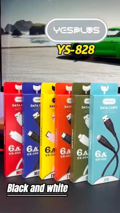 Kabel Data Fast Charging 6A FO USB Type C YS-828 | Kabel Data HP ...
