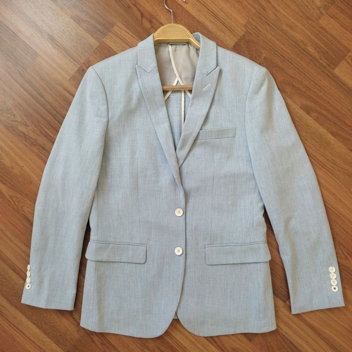 เสื้อเบลเซอร์ G2000 Smart fit size 48 สีฟ้าอ่อน | Lazada.co.th
