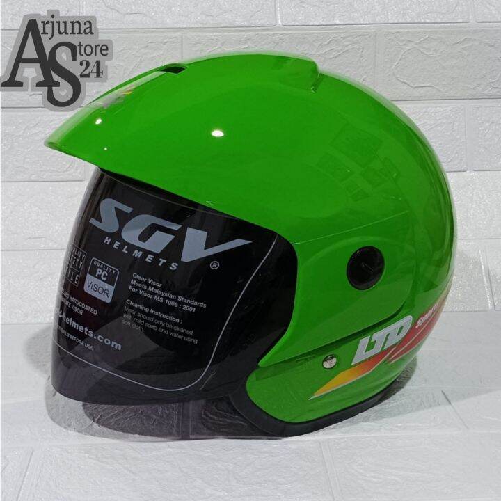 Helm LTD Sport Hijau Ninja/Moss Green 100% Original SNI Import Made in ...