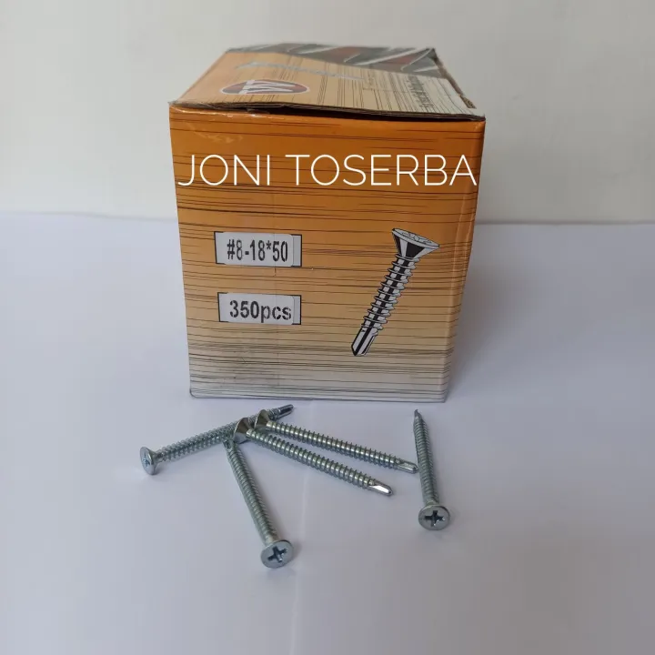 Sekrup Skrup Drilling JF 8 x 50mm 350pcs | Lazada Indonesia
