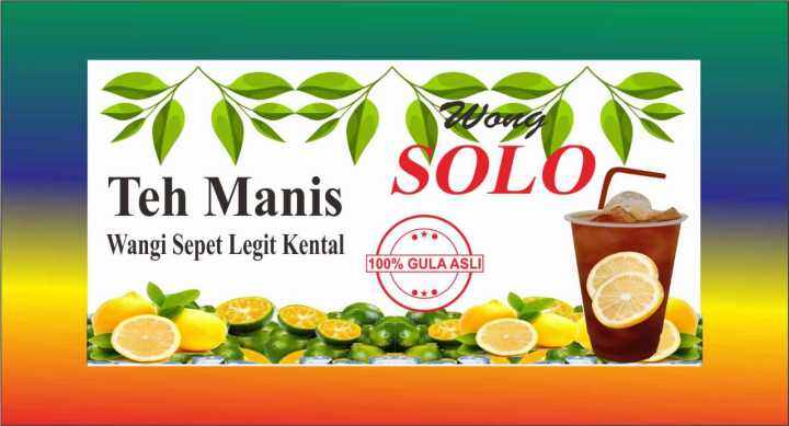 banner spanduk es teh solo | Lazada Indonesia