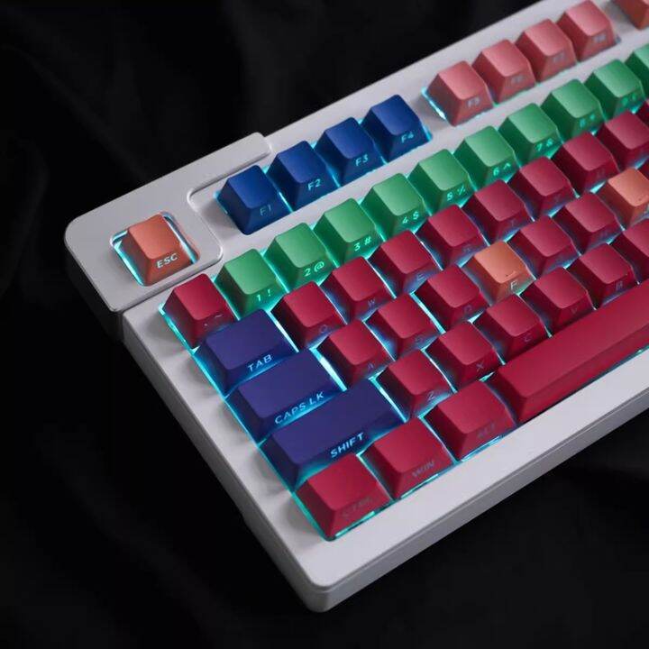 【Keycap Only】GMK Handarbeit Keycap Side Engraved Shine Through 130 Keys ...