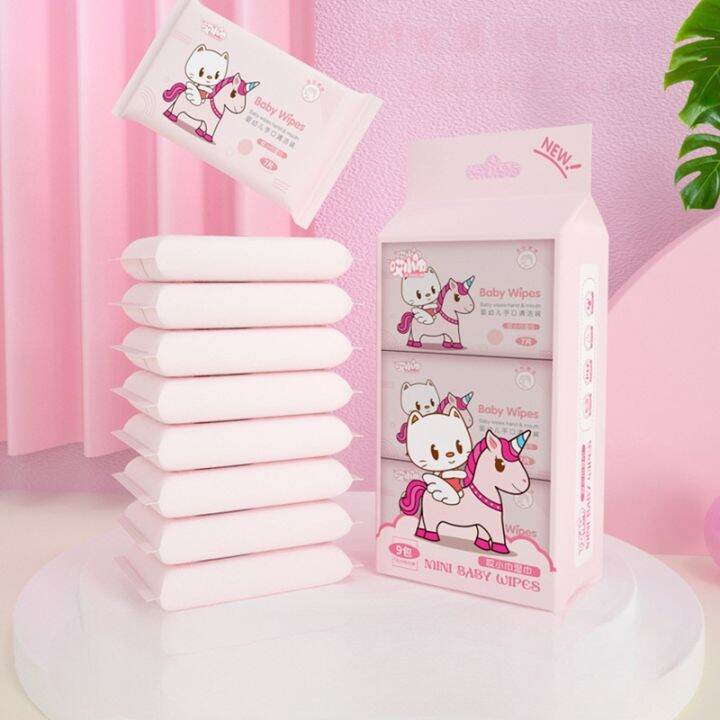 Tissue Basah Mini Pack Tisu Basah Bayi Travel Pack Tissu Lucu Karakter ...