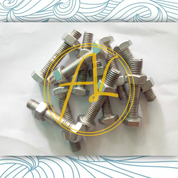 baut m8 baut dan mur m8 [10pcs] | Lazada Indonesia