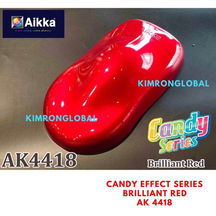 Aikka Paint AK4418 Brilliant Red, Candy Effect Series | Lazada