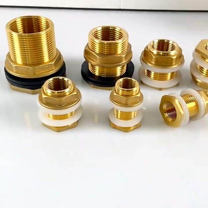 Solid Brass Water Tank Connector Fittings Leak-proof M1/2'' M3/4'' M1 ...