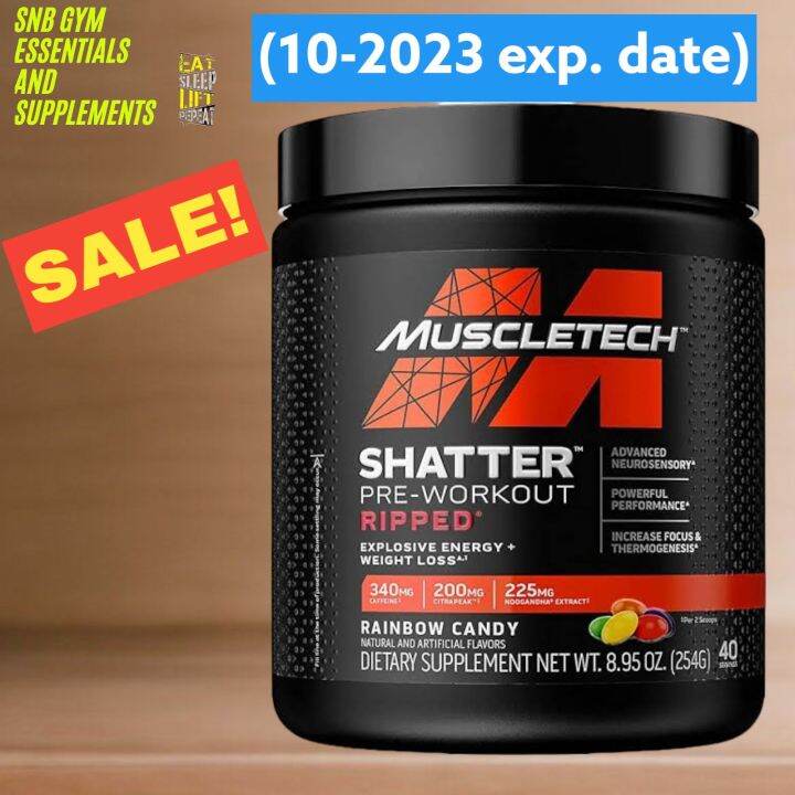 MuscleTech Shatter Pre-Workout Ripped 40 servings SALE | Lazada PH