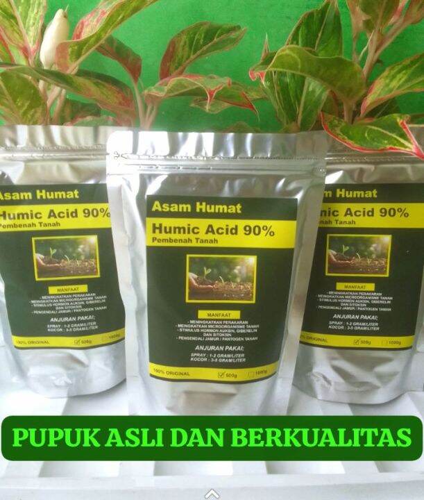 pupuk asam humat hunic acid 90% pembenah tanah 1KG | Lazada Indonesia