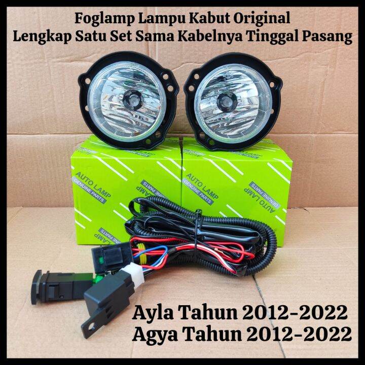 Foglamp Lengkap Ayla Dan Agya Original Tahun 2012-2022 Lengkap Full Set ...