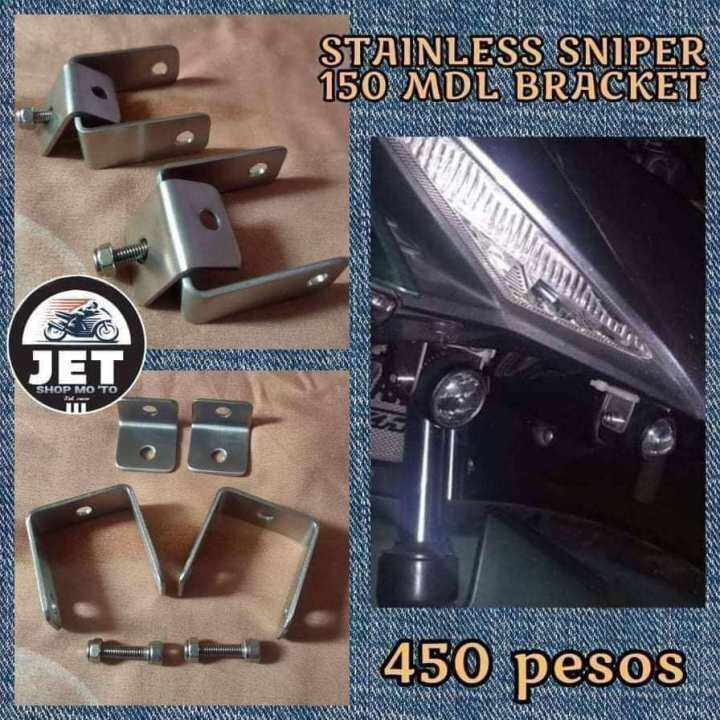 STAINLESS MINI DRIVING LIGHT BRACKET FOR SNIPER 150 | Lazada PH