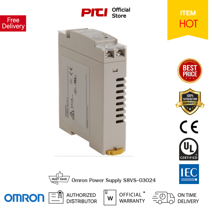 Omron S8VS-03024 Power Supply กำลังวัตต์ 30W แรงดันเอาท์พุต 24V กระแสเอาท์พุต 1.3A สวิตชิ่ง ...