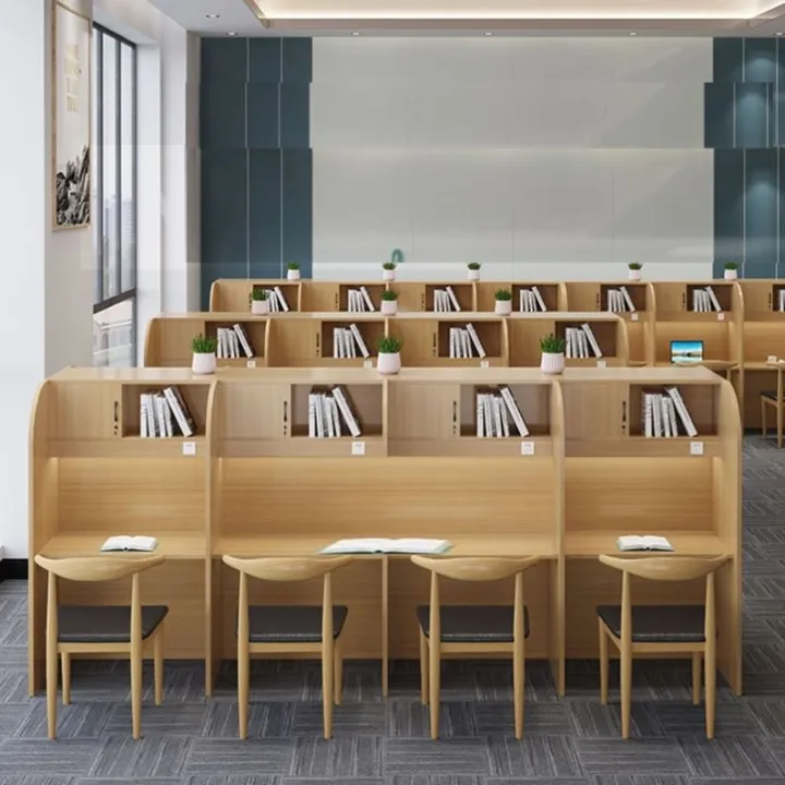 Study Room Book Table Closed Immersive Partition Table and Chair ...
