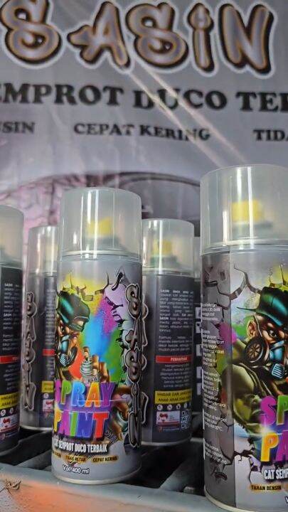 New SASIN Spray Paint Cat Semprot Duco Terbaik 400 ml Pilok Warna Putih ...