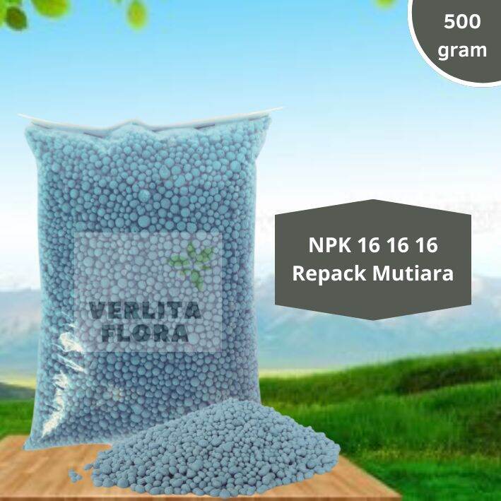 Pupuk NPK Mutiara 16 16 16 500gram | Lazada Indonesia