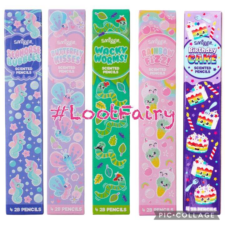 SMIGGLE SCENTED PENCIL PACK x4 | Lazada PH