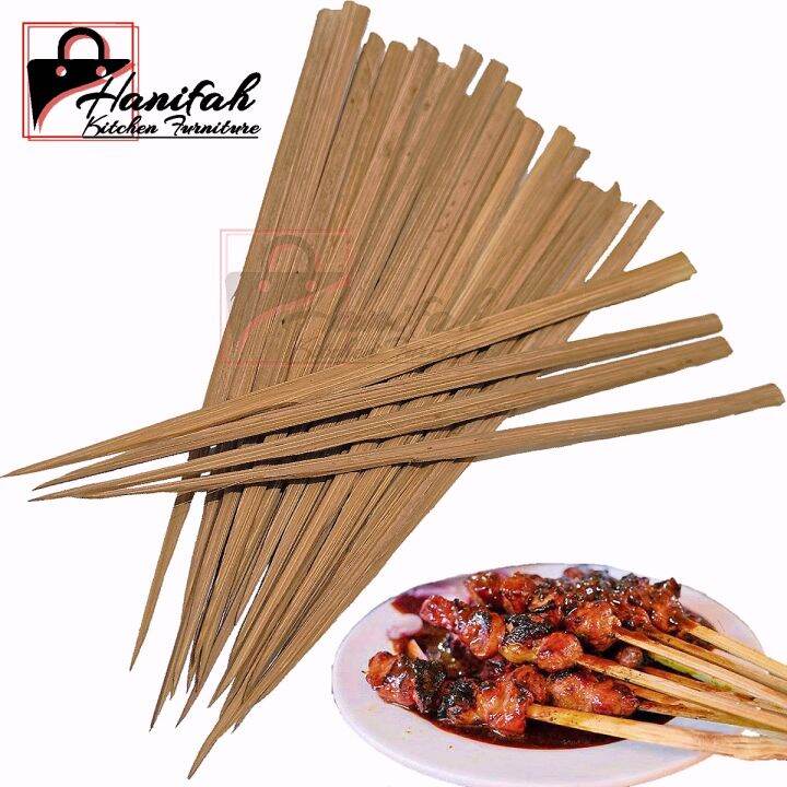 TUSUK SATE KAMBING PANJANG 22CM GEPENG Tusukan Sate Kambing tajam ...