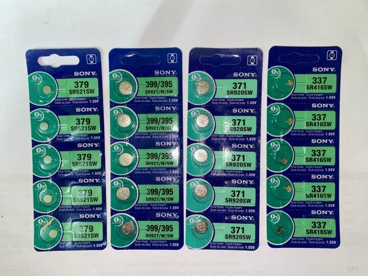 SONY ถ่านกระดุม ถ่านนาฬิกา 399/395 SR927/W/SW 371 SR920SW 379 SR521SW ...