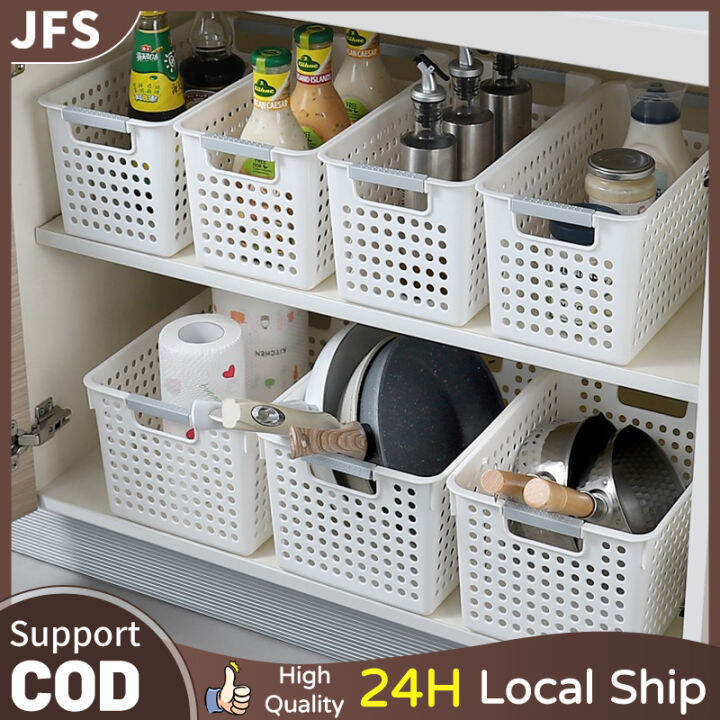 JFS Multi-Purpose Storage Basket Bucket Organizer Household Laundry ...