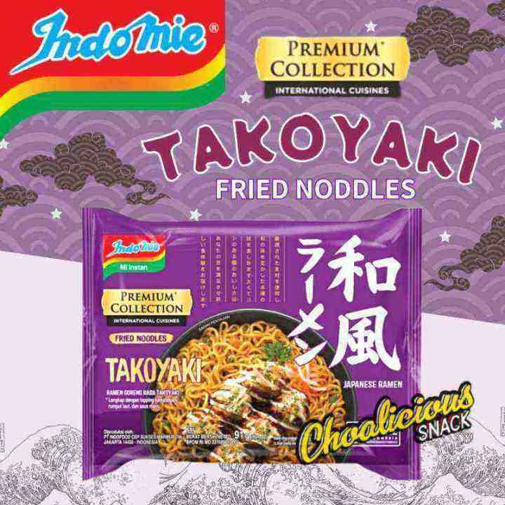 indomie premium collection ramen series takoyaki / tori miso 91gr ...
