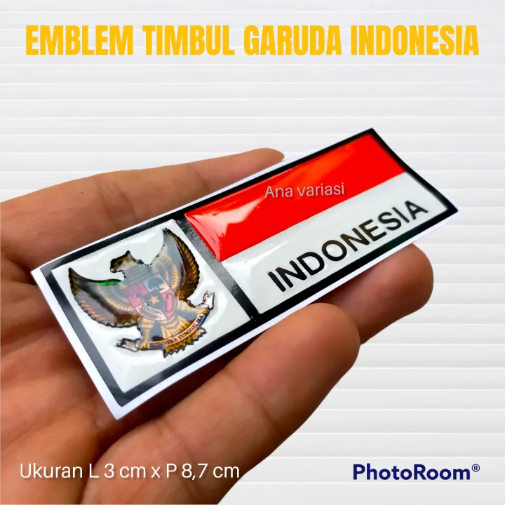 emblem bendera merah putih stiker bendera merah putih emblem Garuda ...