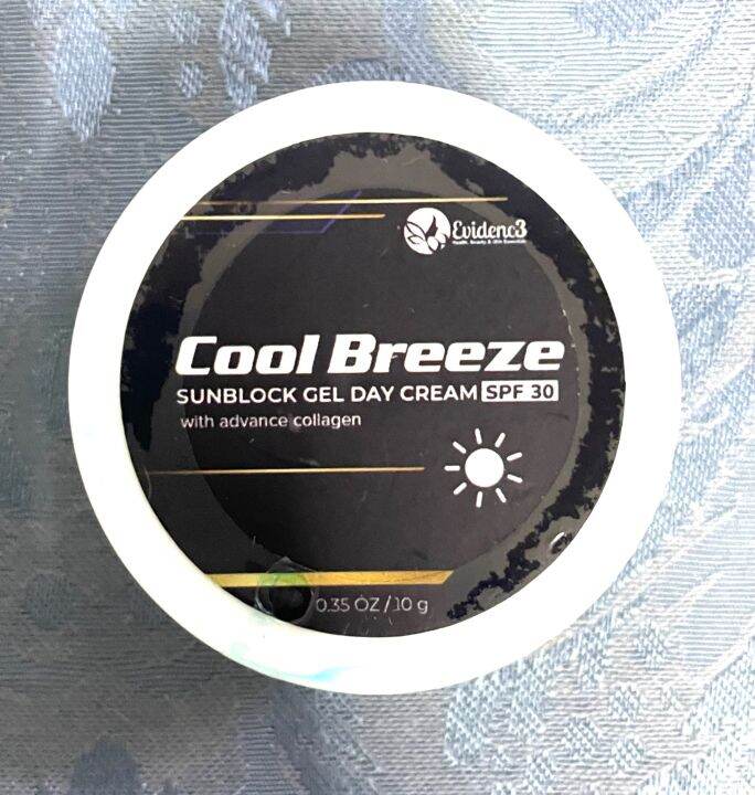 Original Evidenc3 COOL BREEZE Sunblock Gel Day Cream SPF 30 | Lazada PH