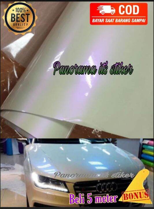 Skotlet stiker motor putih mutiara sticker motor Kilap scotlight motor ...